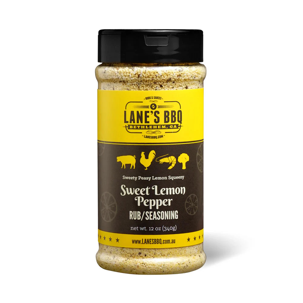 Lane's Sweet Lemon Pepper Rub 360g | BBQ Land