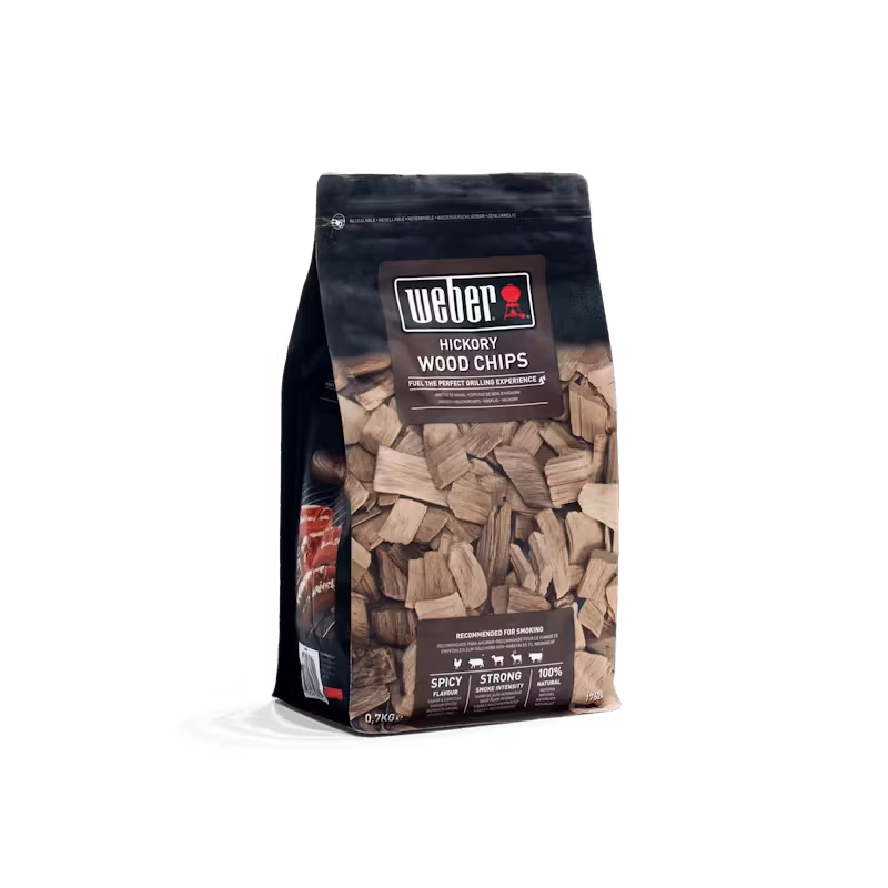 Weber Hickory Wood Chips for BBQ Smoking 700g | BBQ Land