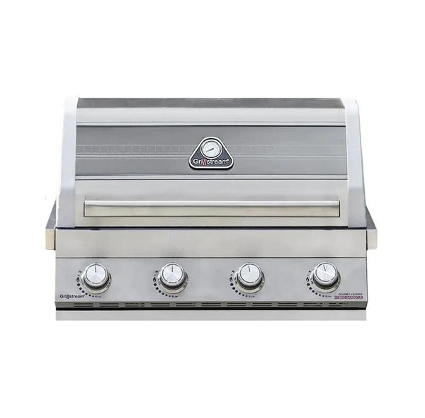 Grillstream Gourmet 4 Burner Built-In Hybrid Gas BBQ with Side Burner ...