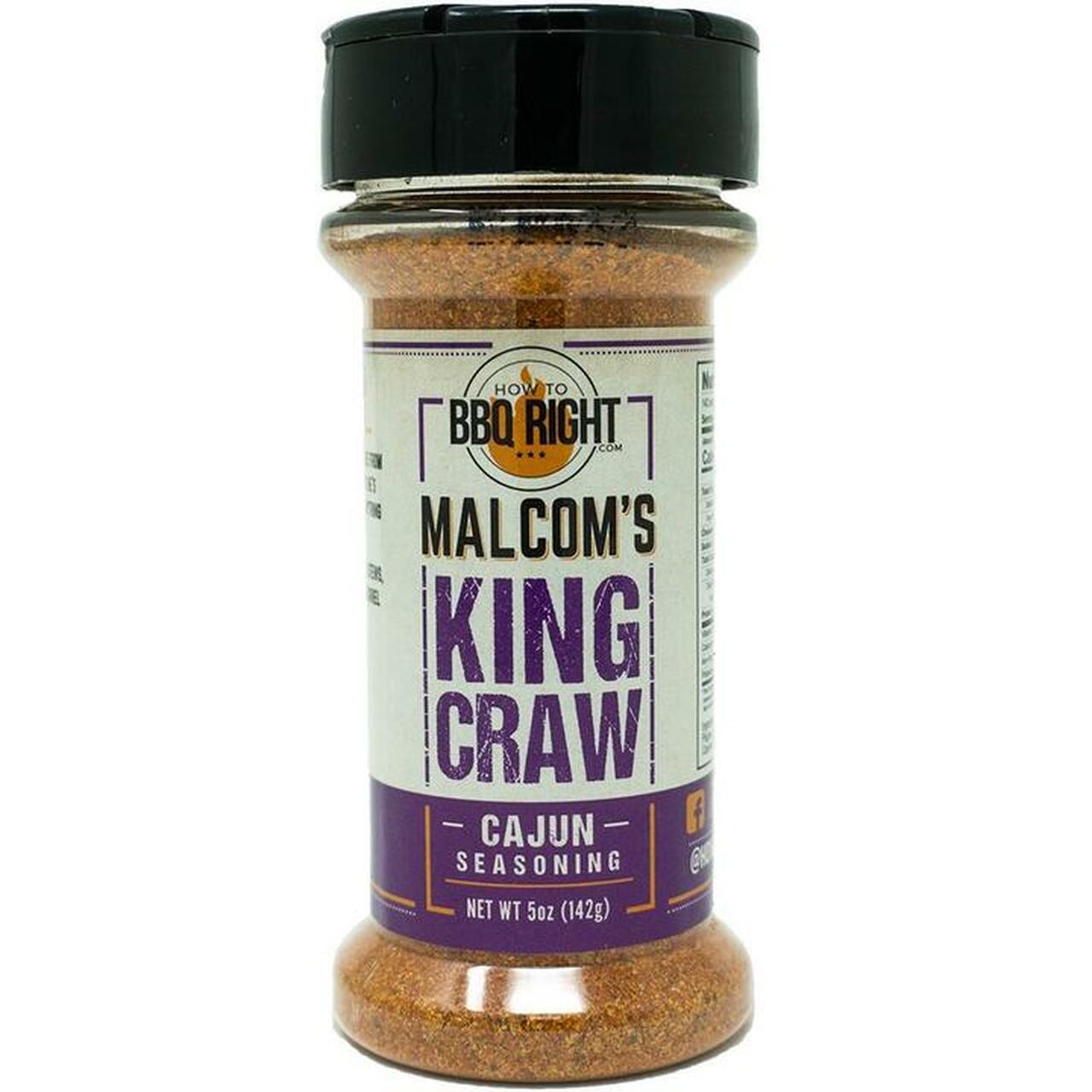 Malcom's King Craw Cajun Seasoning 142g | BBQ Land